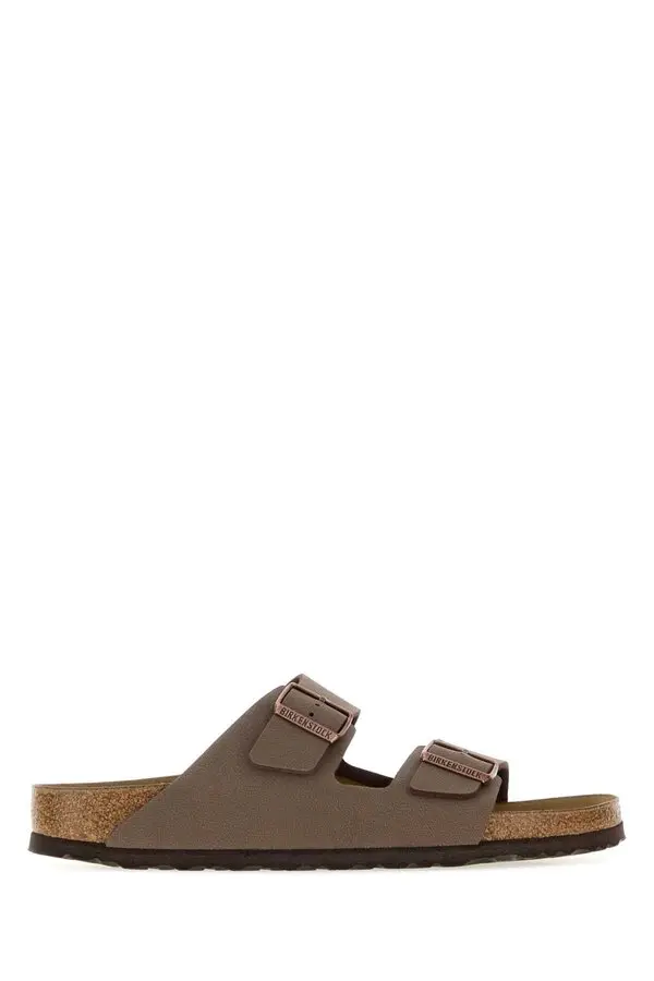 BIRKENSTOCK Mud Leather Arizona Slip-on Slippers - Brown