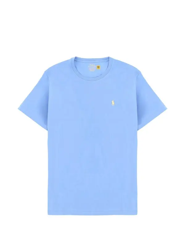 Polo Ralph Lauren Signature Embroidered Polo T-shirt - Azzurro