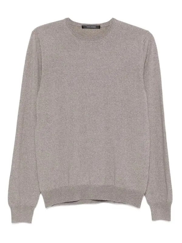 Tagliatore Ribbed Trim Crew Neck Sweater