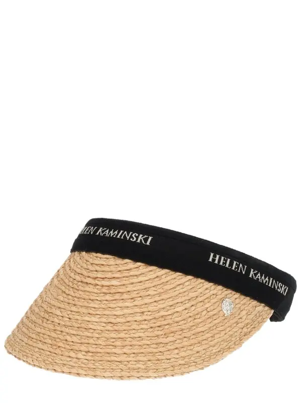 Helen Kaminski Woven Raffia Visor Hat