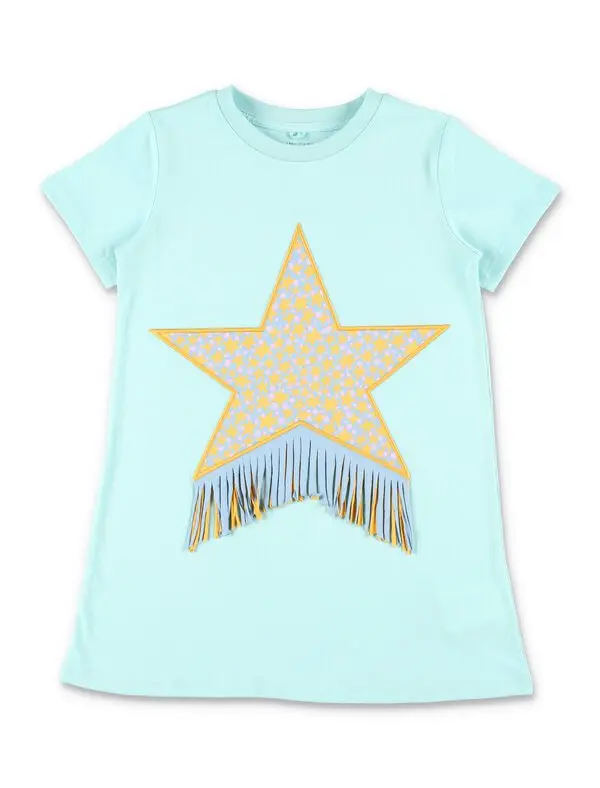 Stella McCartney Mini Star Graphic Dress - Blue
