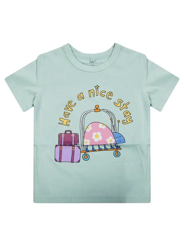 Stella McCartney Mini Insect And Luggage Print T-shirt