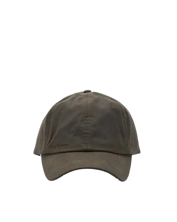 Barbour Waxed Cotton Baseball Cap - Olive