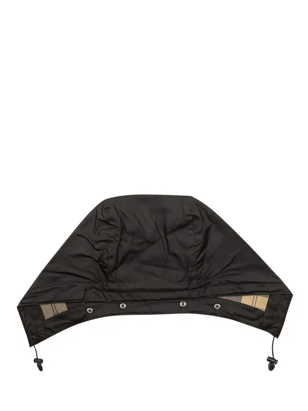 Barbour Waxed Cotton Hood Hat - Sage