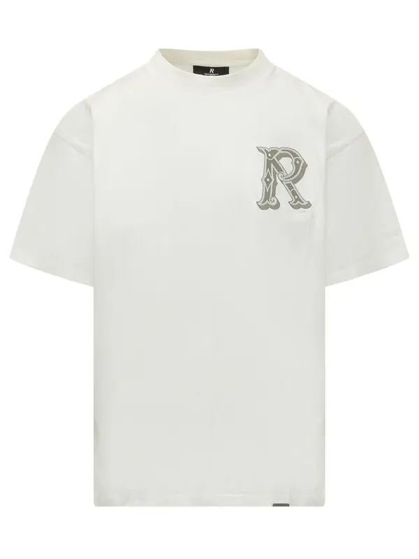REPRESENT Western Style Cotton T-shirt With Paint-stitch Logo