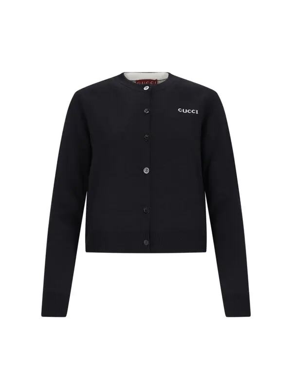 Gucci Wool-silk Cotton Blend Sweater - Black