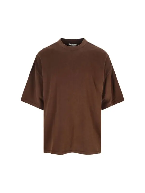 ENTIRE STUDIOS Organic Cotton Crewneck T-shirt For - Brown
