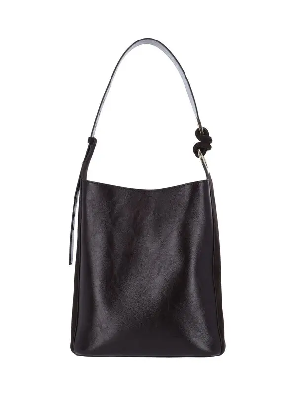 ANYA HINDMARCH Leather Shoulder Bag With Knotted Detail