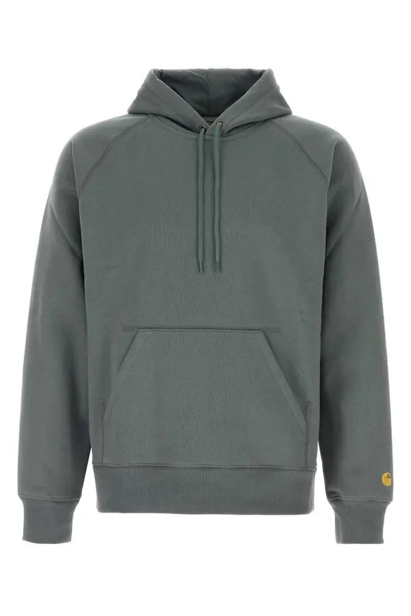 Carhartt Work In Progress Hooded Chase Sweatshirt - Light Blue