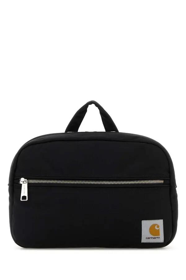 Carhartt Work In Progress Leroy Nylon Shoulder Handbag Bag With Adjustable Strap - Black
