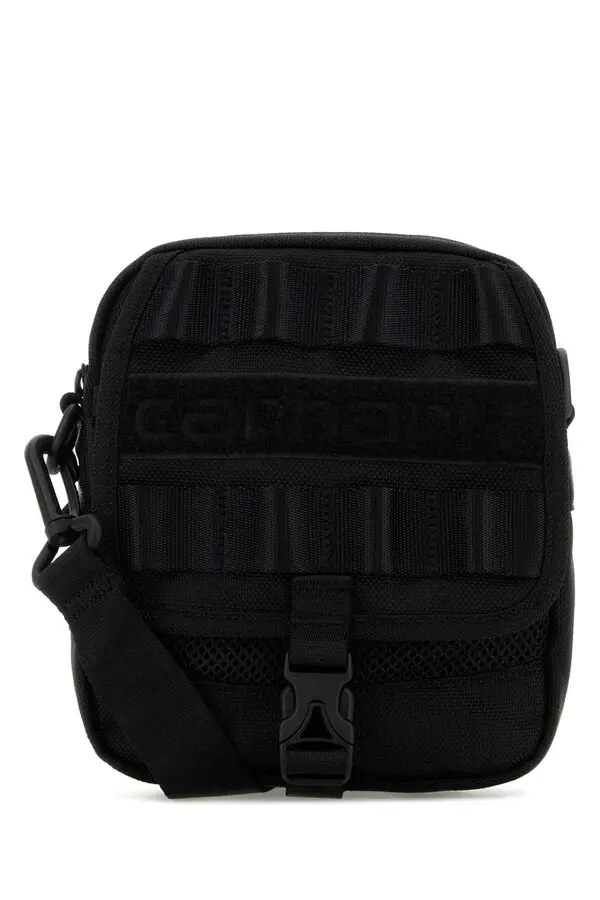 Carhartt Work In Progress Canvas Prescott Shoulder Pouch Handbag Mini Crossbody Bag - Black