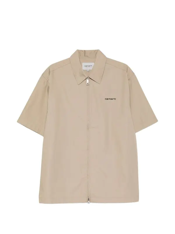 Carhartt Work In Progress Short Sleeve Postal Zip Shirt