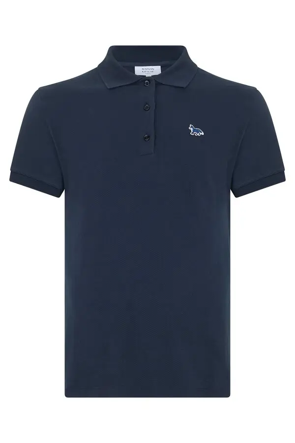 Maison Kitsuné Elegant Piqué Cotton Polo Shirt