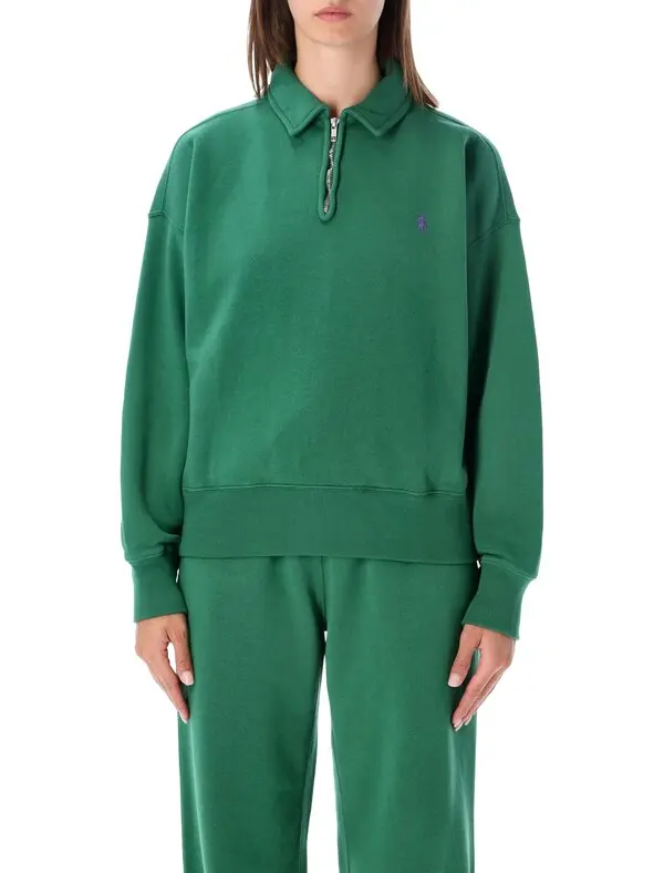 Polo Ralph Lauren Half-zip Polo Collar Sweatshirt - Verde