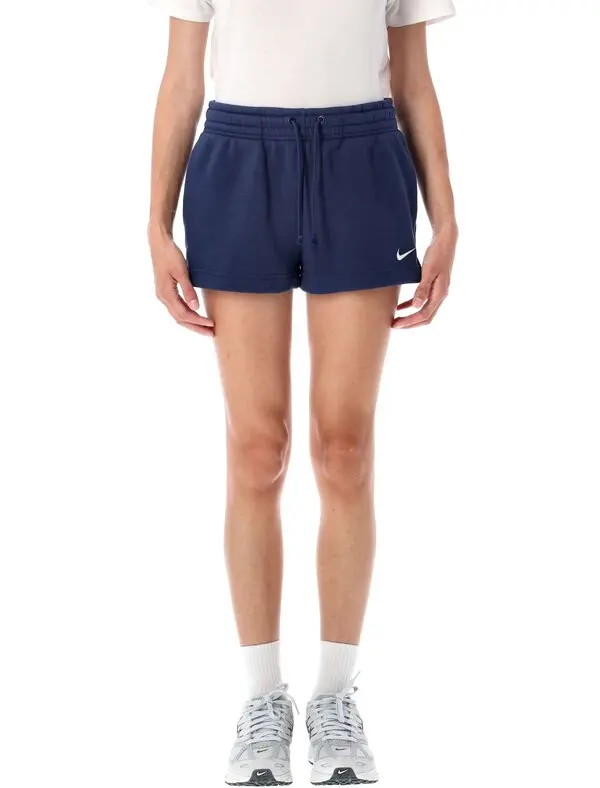 Nike Mid-rise Comfortable Fleece Shorts - Blue