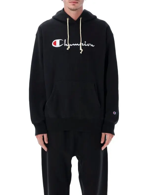 Champion Relaxed Fit Heavyweight Hoodie - Black