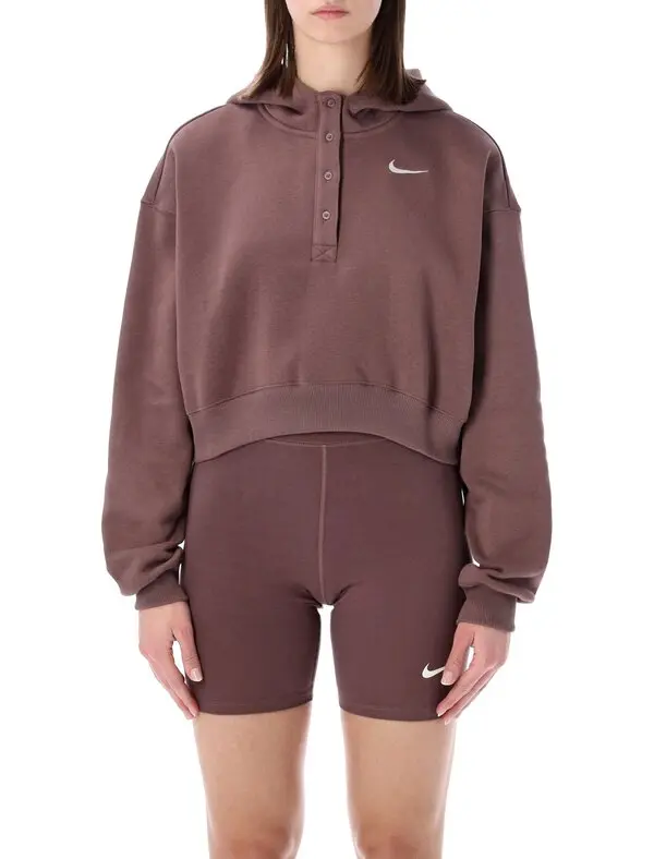 Nike Cropped Oversized Fleece Sweatshirt - Tattoo