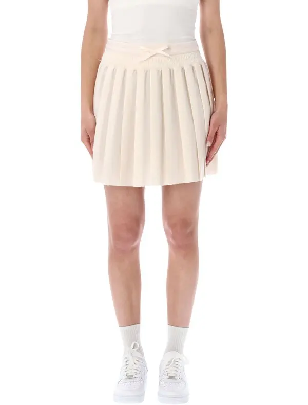 Nike Pleated Mini Skirt With Adjustable Waistband - Chalk