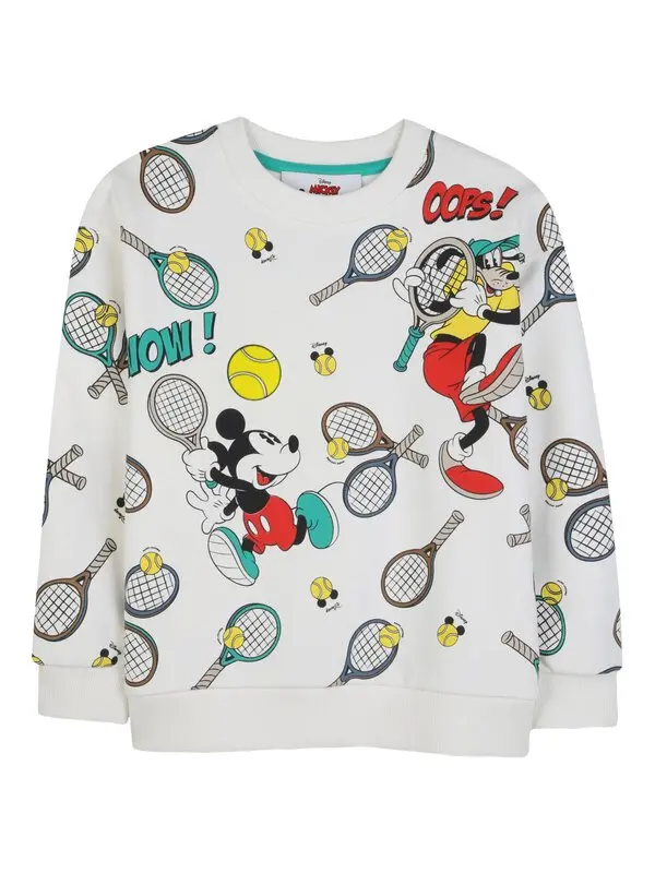 Marc Jacobs Mini All-over Tennis Print Cotton Sweatshirt - White
