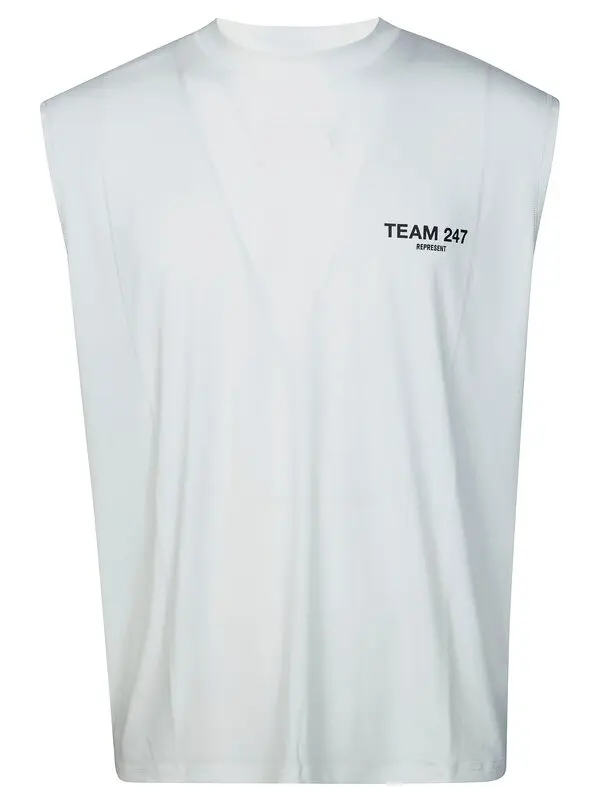 247 REPRESENT Oversized Tank Top - Bianco