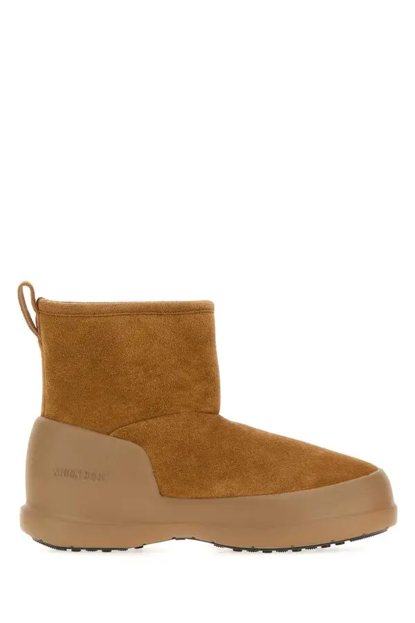 Moon Boot Mezzaluna Mid Ankle Suede Boots - Camel