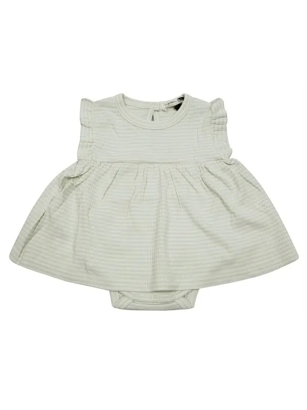 1+IN THE FAMILY Mini Bodysuit With Stripes - Verde