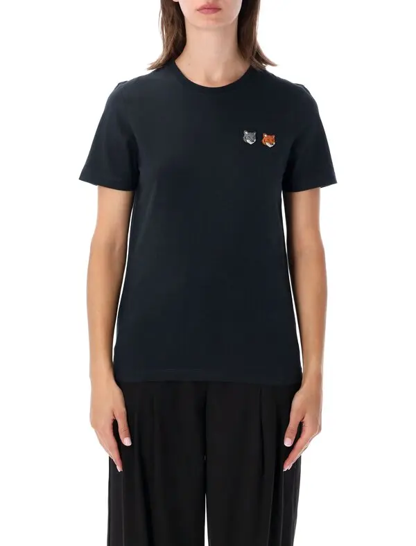 Maison Kitsuné Organic Cotton Embroidered Fox Patch T-shirt