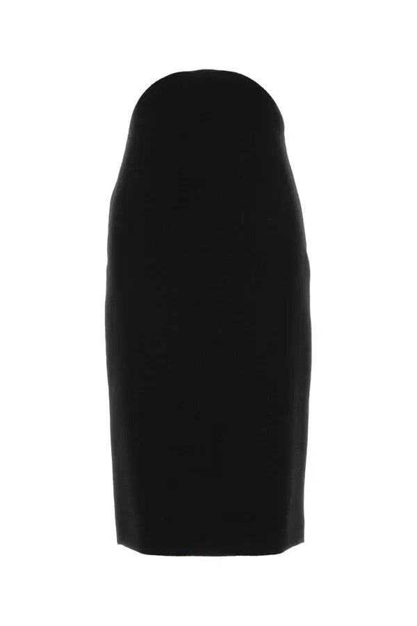 JIL SANDER Wool-blend Skirt 153 - Black
