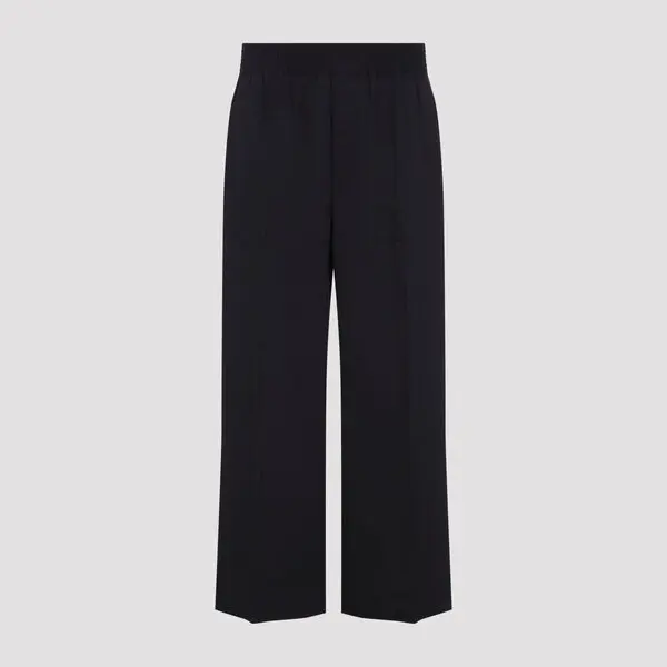 Jacquemus Miami Linen-blend Regular Straight-leg Pants - Black