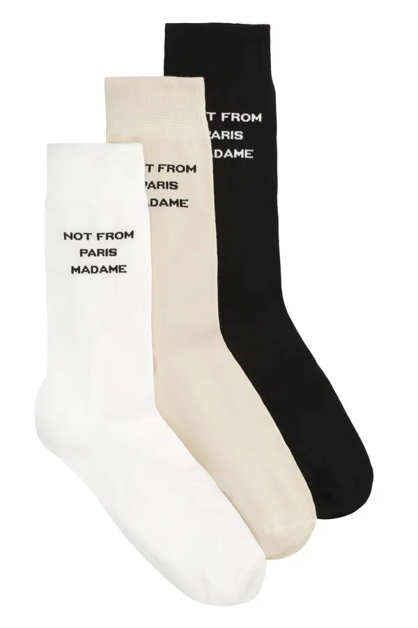 Drole De Monsieur Socks Set Playful Patterns - Multicolor