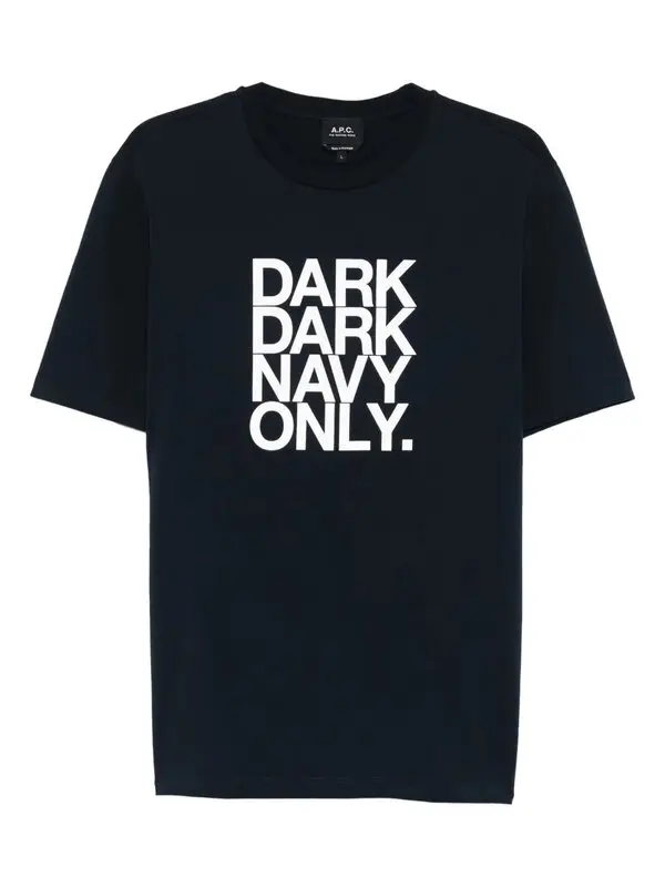 A.p.c. Crew Neck T-shirt With Front Print