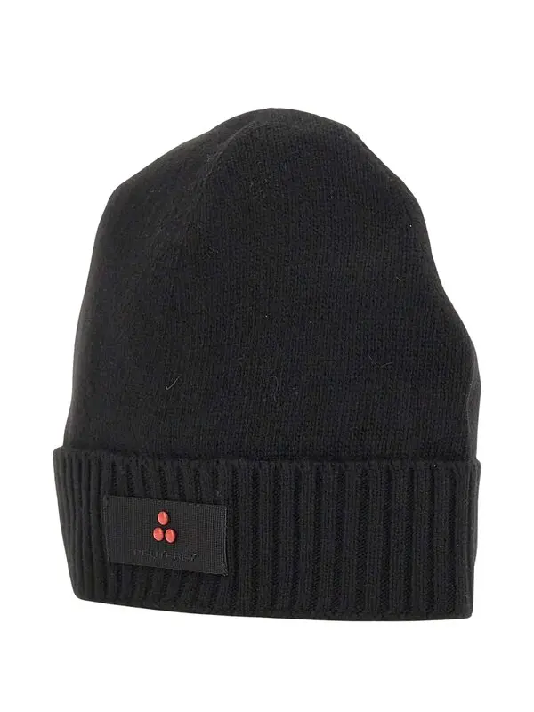 Peuterey Ribbed Cuff Logo Patch Hat