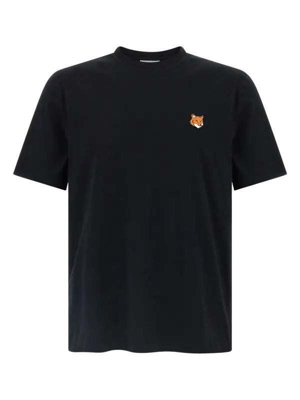 Maison Kitsuné Crew Neck Cotton T-shirt With Logo