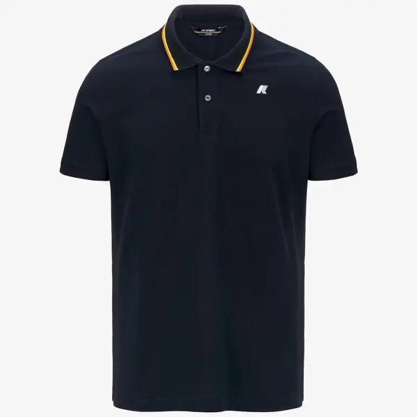 K-WAY Mini Pique Polo Shirt - Blue Depth