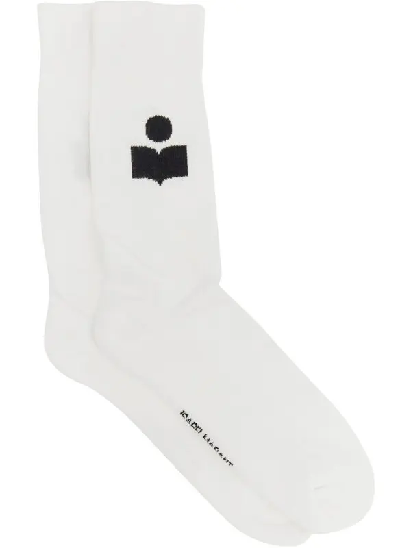 MARANT Siloki Cotton Blend Socks - White