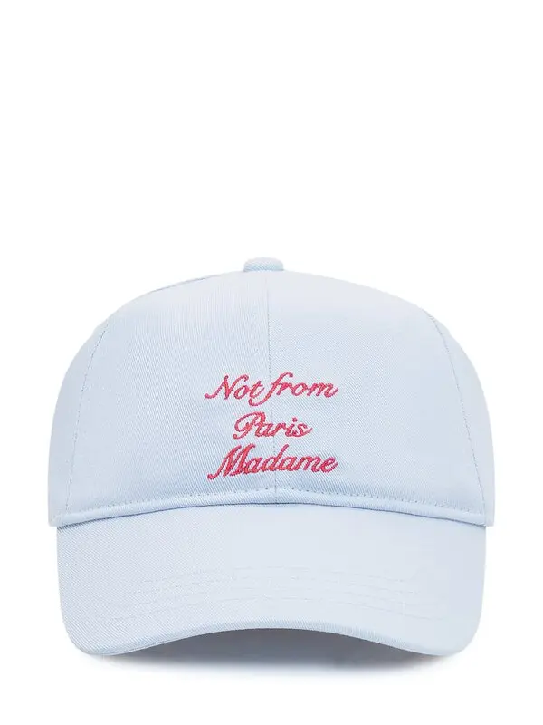 Drole De Monsieur Embroidered Baseball Cap - Light Blue