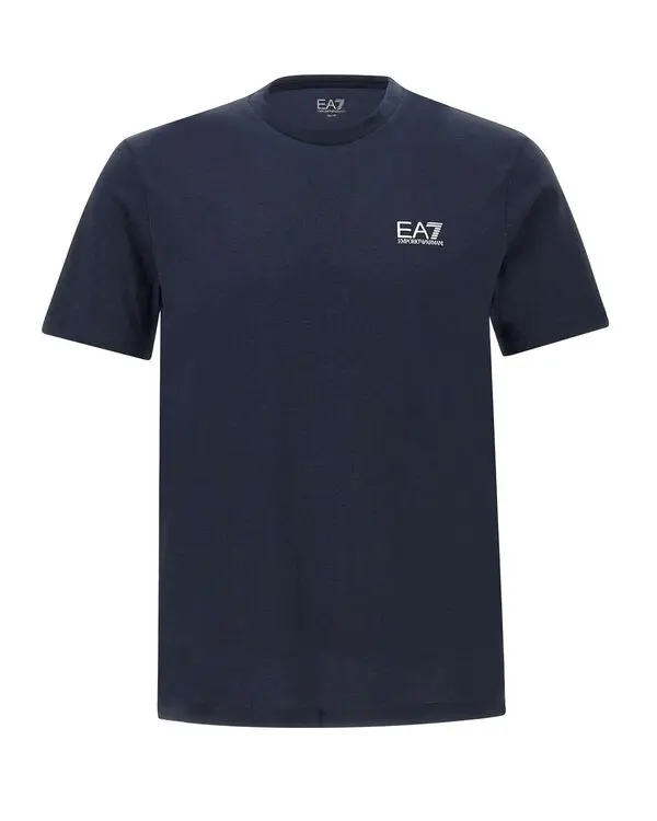 EA7 S Logo Crew Neck T-shirt - Armani Blue