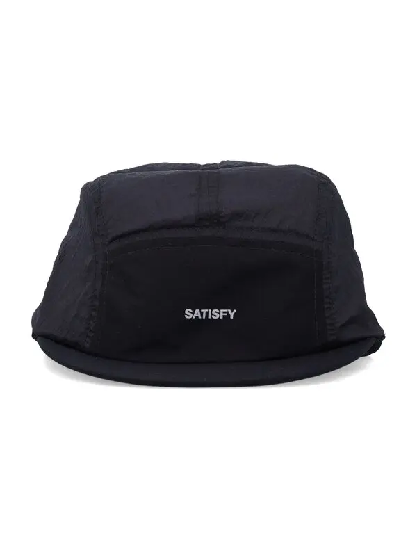 Satisfy Trail Running Cap With Water-repellent Finish - Nero