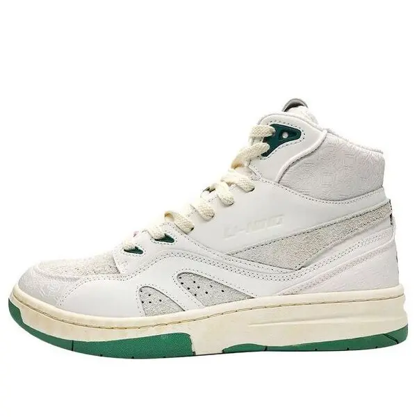 LI-NING 937 Deluxe Hi Sneakers - White/green
