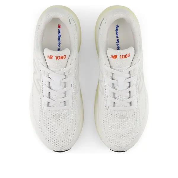 NEW BALANCE 1080v15 Athletic Sneakers - White/neo Flame