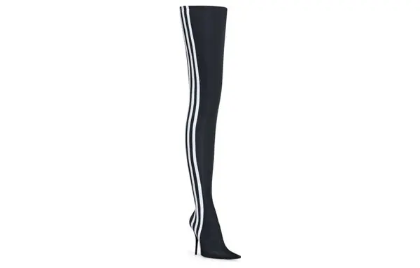 Balenciaga X Adidas Knife Over The Knee Boots 'black White
