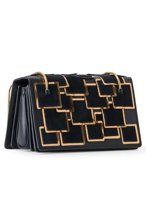 Akris Alice Suede Patchwork Evening Bag