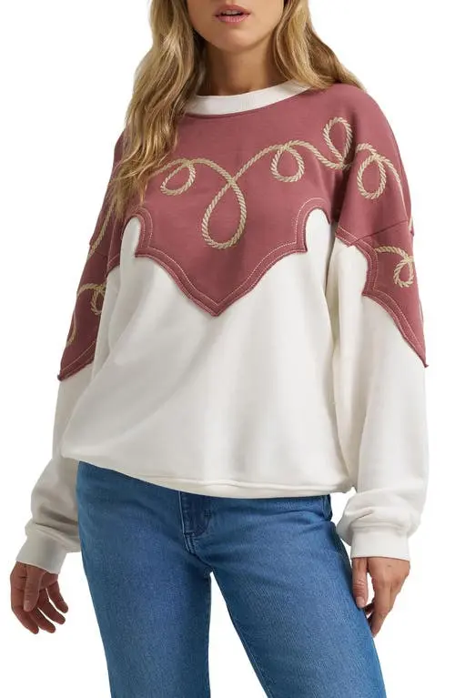 Wrangler Western Graphic Cotton Sweatshirt - Melody