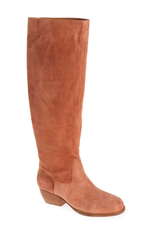 Farm Rio Suede Riding Boot - Cuoio