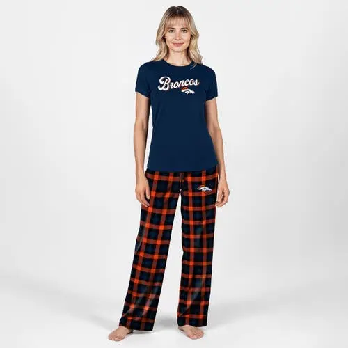 CONCEPTS SPORT Denver Broncos Highland Sleep Set - Navy