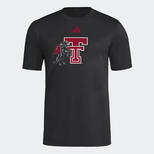 Adidas Texas Tech Red Raiders 2026 Locker Logo Pre-game T-shirt - Black