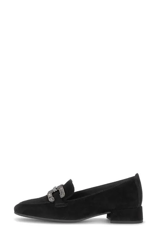 Gabor Piper Leather Loafer - Black