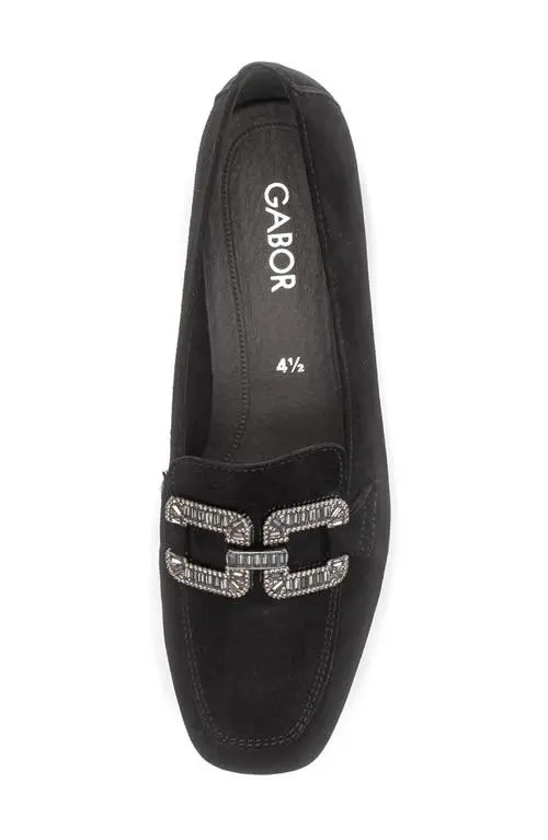 Gabor Piper Leather Loafer - Black