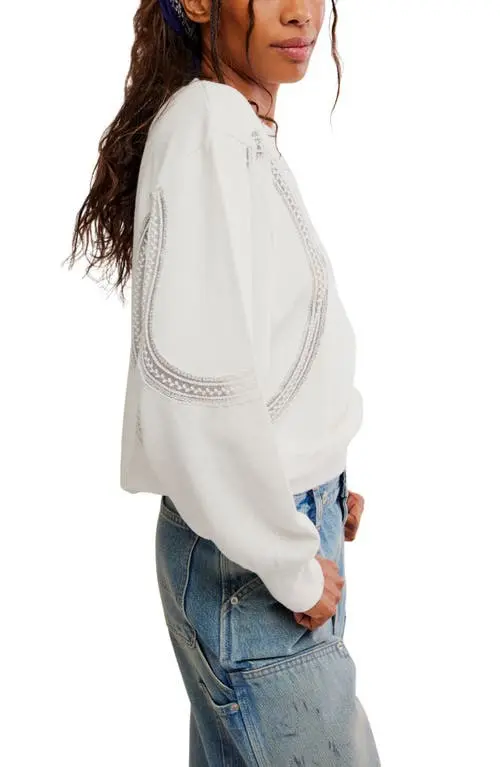 Free People Love Lace Sweatshirt