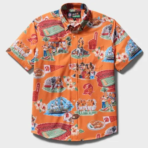 Reyn Spooner Tampa Bay Buccaneers Scenic Button-down Shirt
